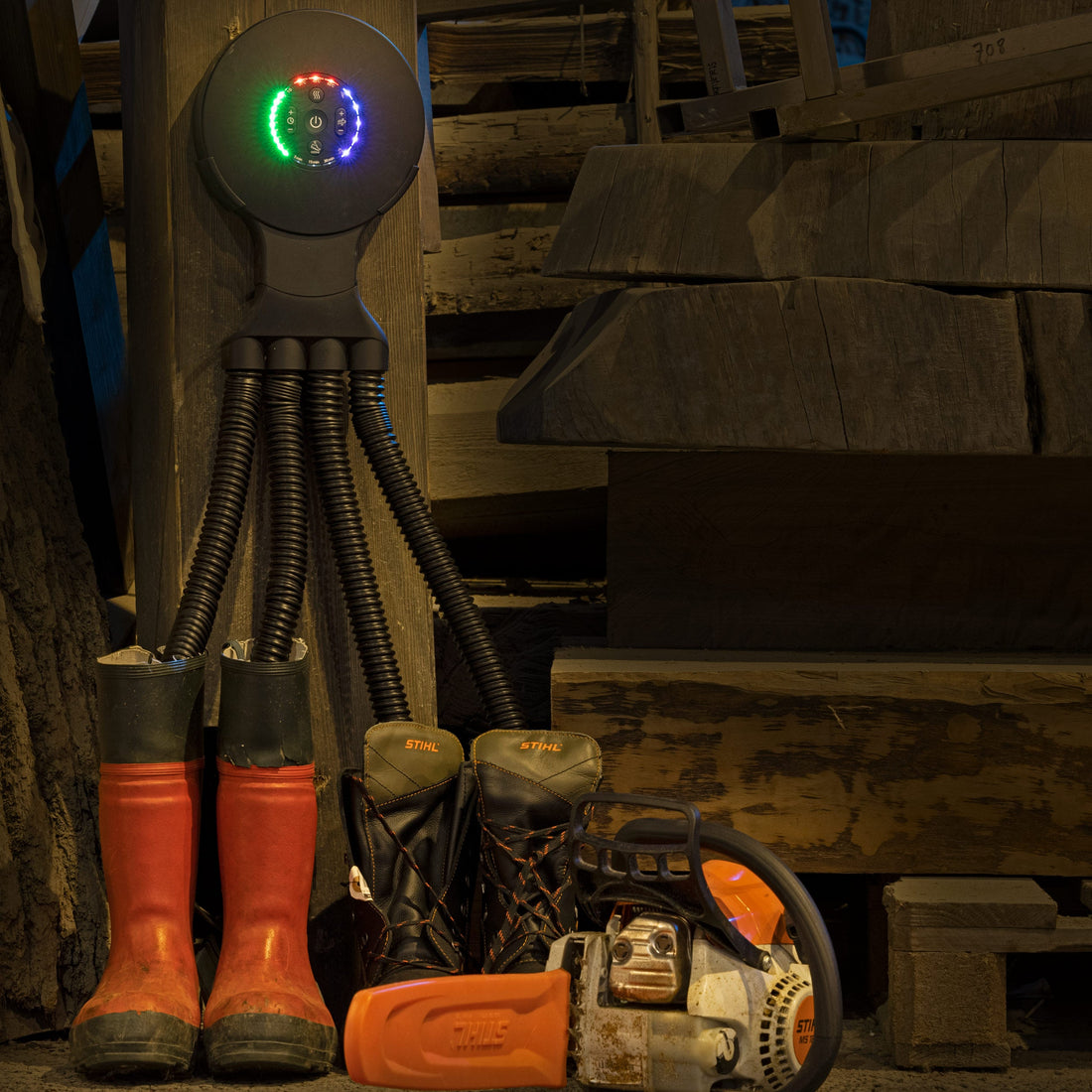 Hedgehog Octopus Black - Boot dryer – Hedgehog Dryer USA